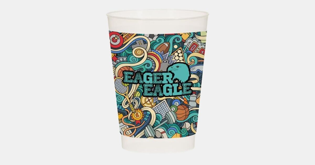USA Made 10 Oz. Full Color Frost Flex Cup with your logo ...