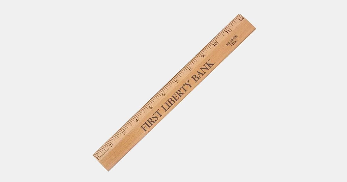 Custom Imprinted Exec.Office Ruler 12" with your logo | MiniThrowBalls.com