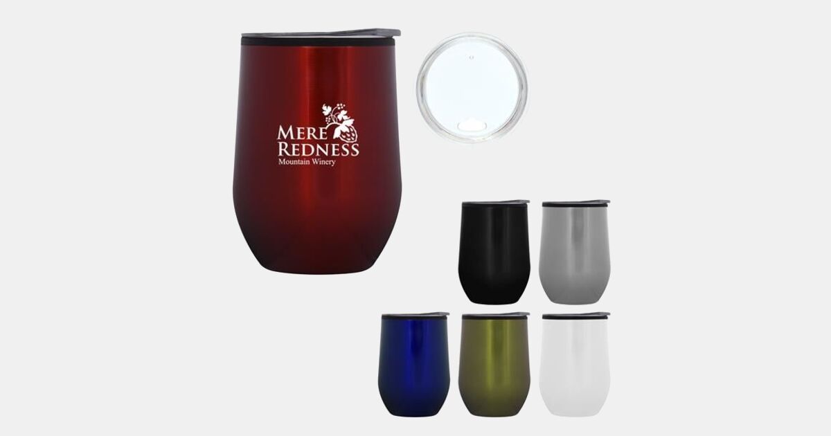 12 Oz Napa Stemless Wine Cup with your logo | MiniThrowBalls.com