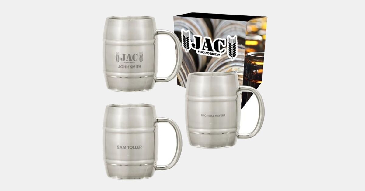 Custom Printed 14 Oz. Moscow Mule Barrel Mug With Custom Box with your ...