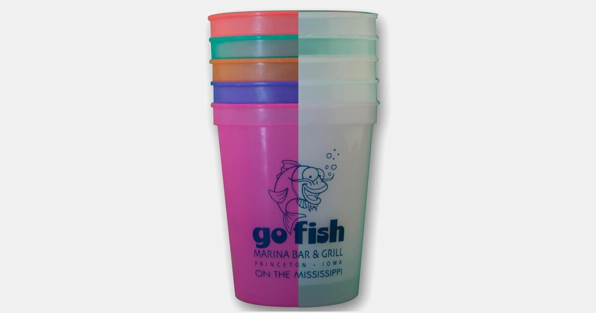 16 Oz Color Changing Smooth Stadium Cup with your logo | MiniThrowBalls.com