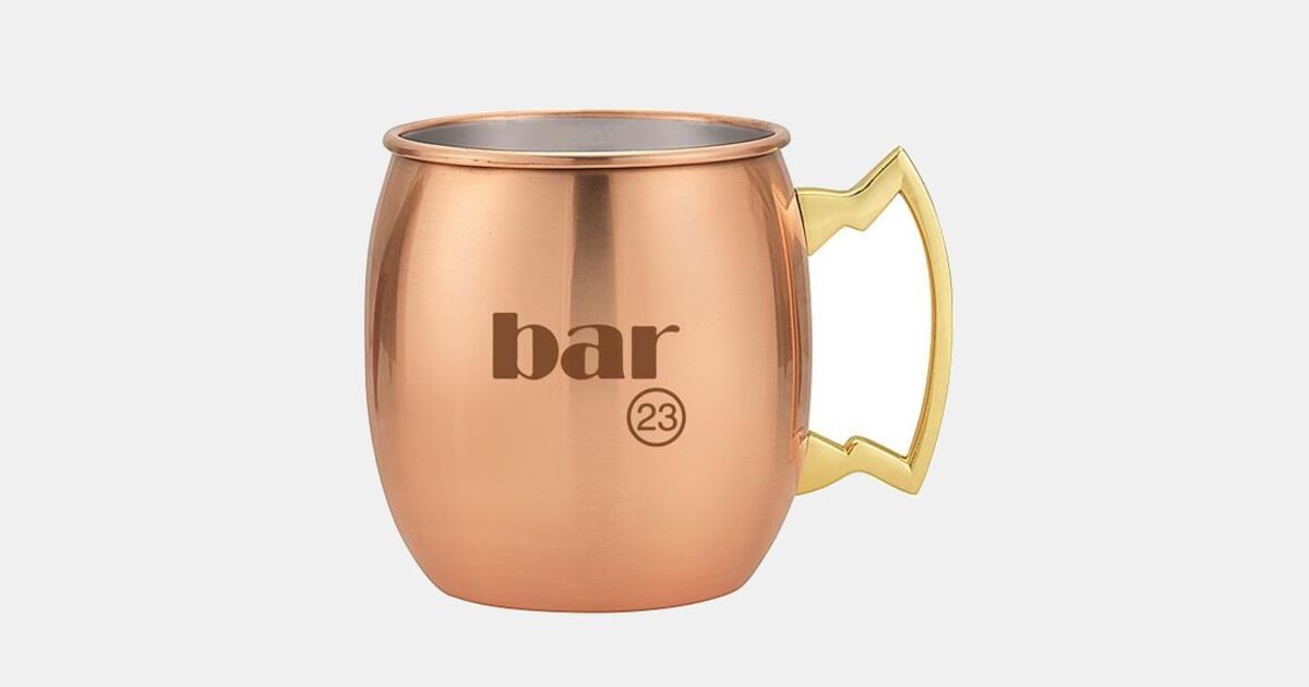 18 Oz Stainless & Electroplated Copper Dutch Mule Mug with your logo ...