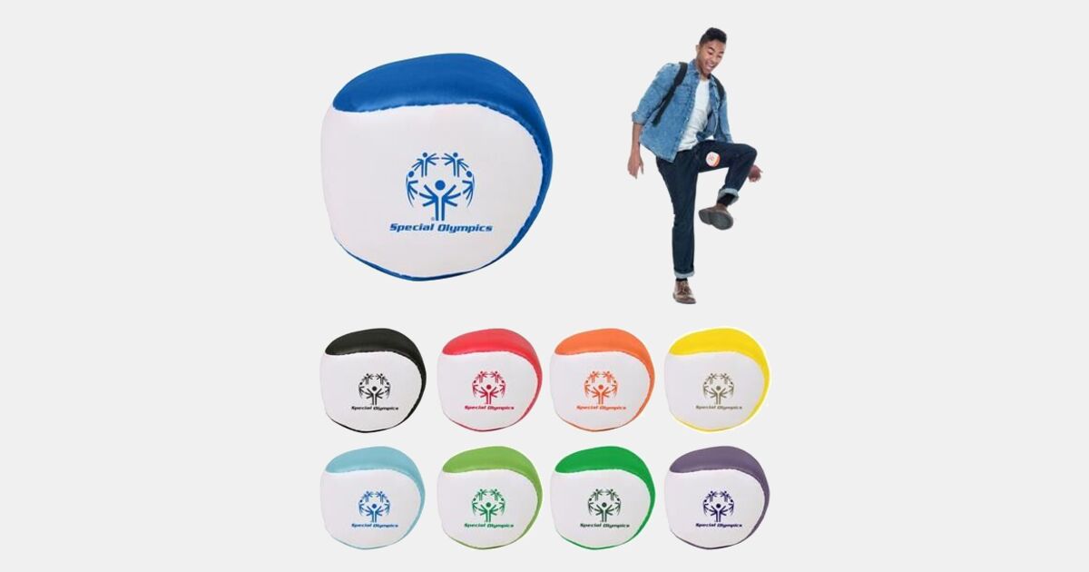 Custom Printed Kickball 2 inch with your logo | MiniThrowBalls.com