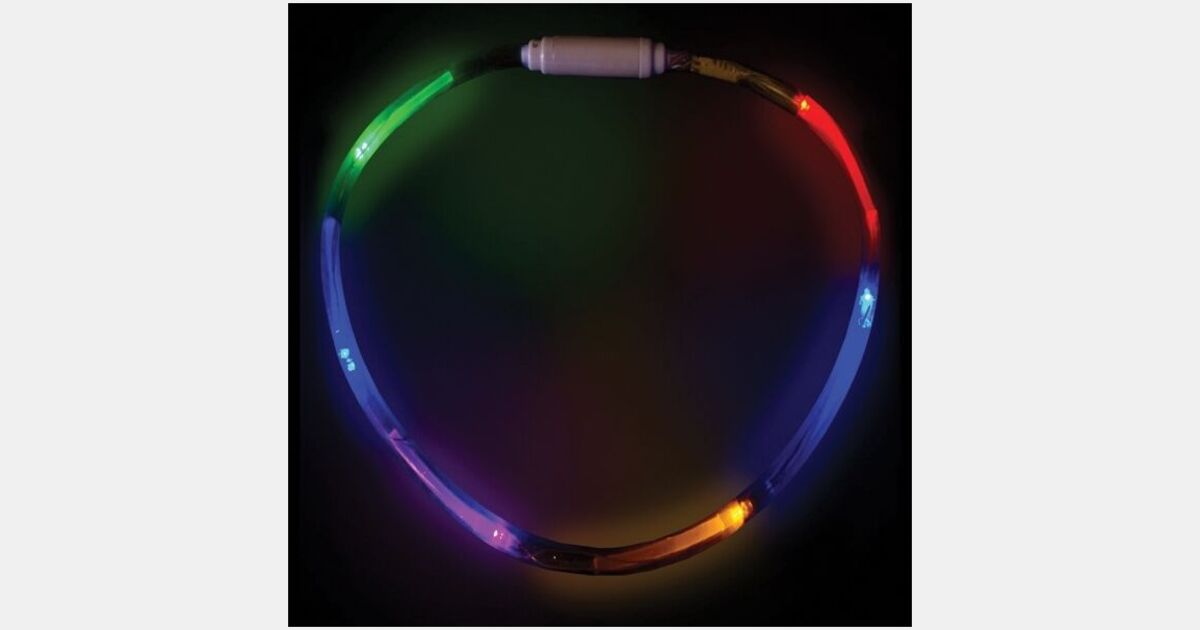 Custom Printed Rainbow LED Light-Up Necklace 27" with your logo ...