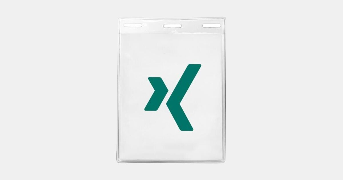 3 5/16" x 4 1/4" Printed Vertical Vinyl Pouch with your logo ...