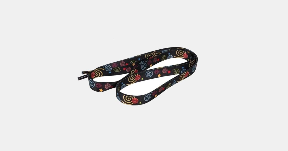 3/8" Sublimation Shoe Lace with your logo | MiniThrowBalls.com