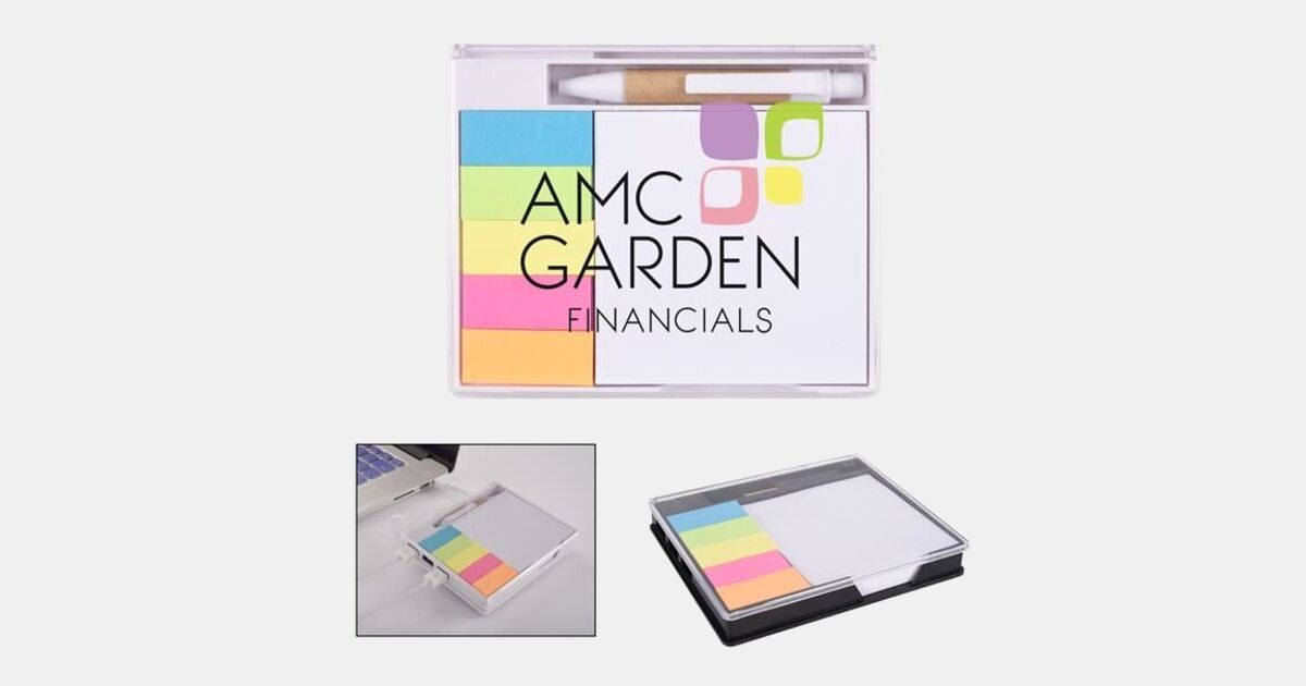 Custom Printed 3-Port USB Hub Desk Caddy with your logo ...