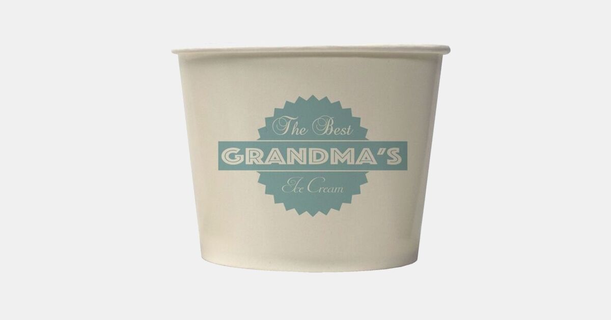 USA Made 32 Oz Paper Food Container with your logo | MiniThrowBalls.com
