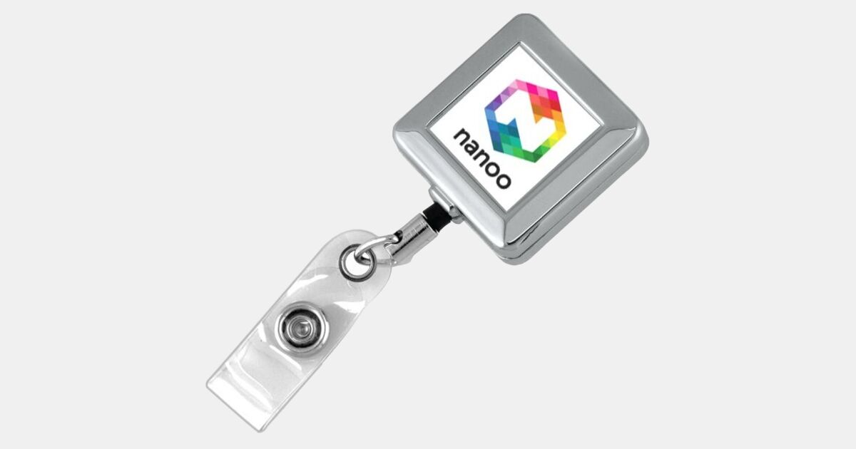 32" Solid Metal Retractable Badge | Hamilton with your logo ...