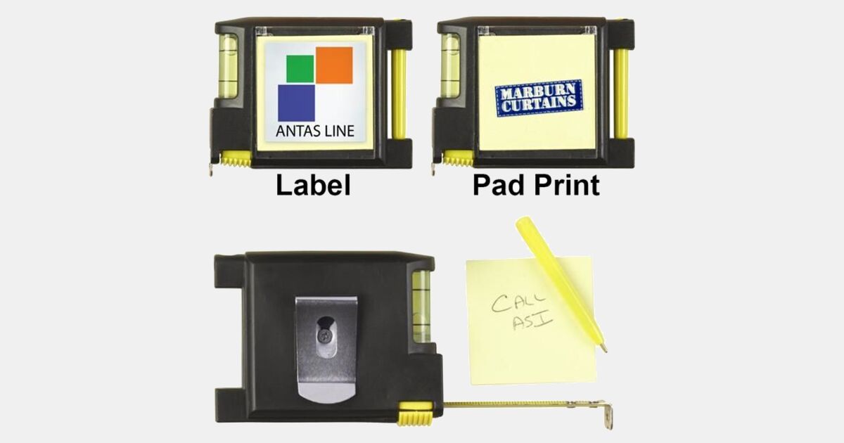 4-in-1 Tape Measure with your logo | MiniThrowBalls.com
