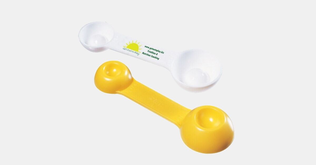 4 Way Measuring Spoon with your logo | MiniThrowBalls.com