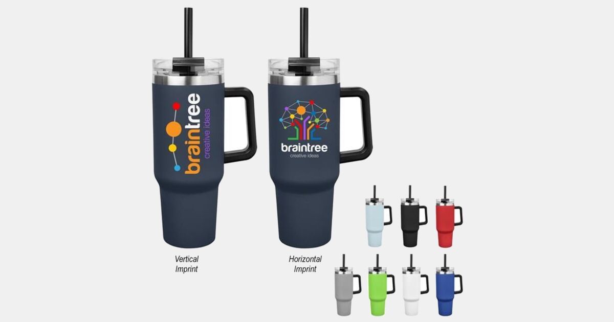 Full Color Intrepid Stainless Steel Travel Mug 40 oz. with your logo ...