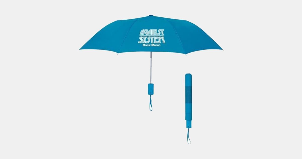 Custom Printed 42" Arc Neon Telescopic Folding Umbrella with your logo ...