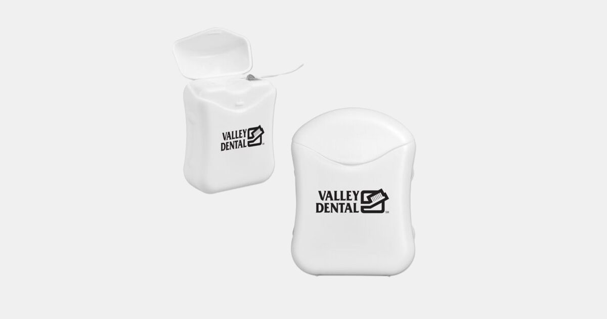 Custom Printed Dental Floss 50 Meter with your logo | MiniThrowBalls.com