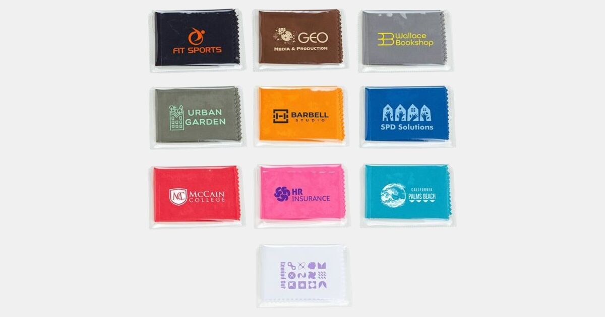 Custom Printed Microfiber Cleaning Cloth 6- x 6 with your logo ...