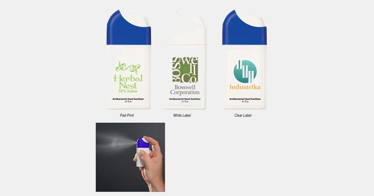 Custom Printed 67 Oz Misting Hand Sanitizer Spray with your logo ...