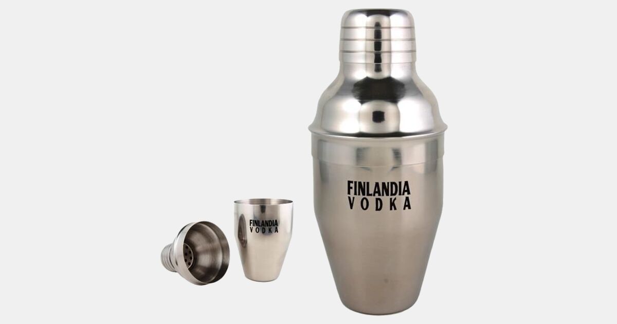 7 oz Cocktail Shaker with your logo | MiniThrowBalls.com