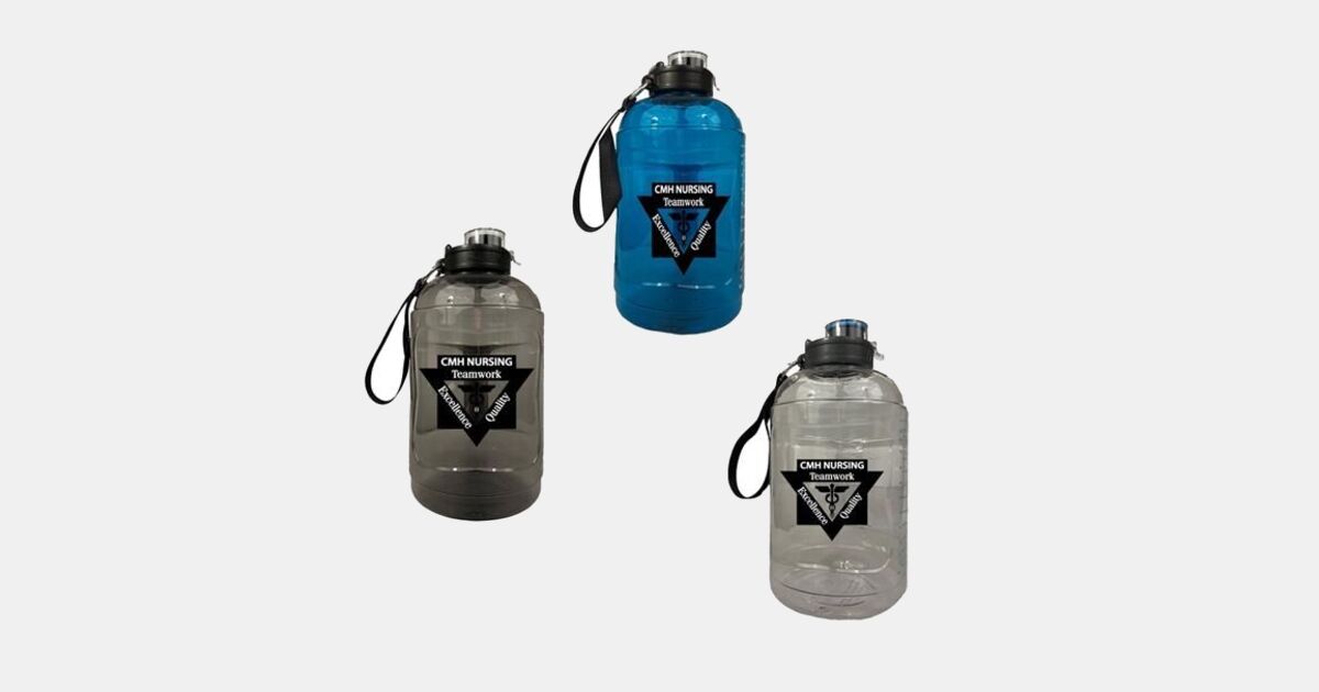 Custom Imprinted Water Jug - 75 oz with your logo | MiniThrowBalls.com