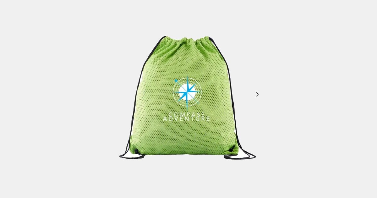 Custom Sports Jersey Mesh Drawstring Backpack with your logo ...