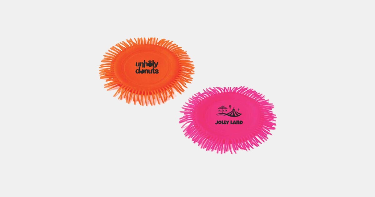 Frilly Flier Toy with your logo | MiniThrowBalls.com