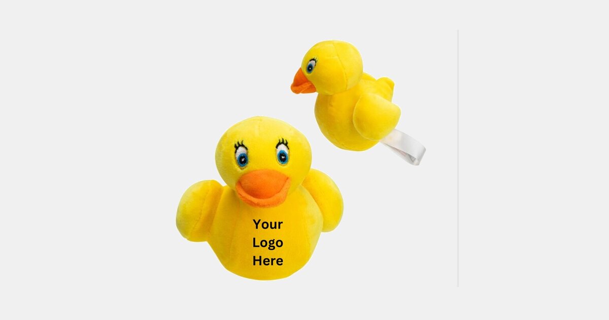Custom Imprinted Stress Buster(TM) Yellow Duck with your logo ...