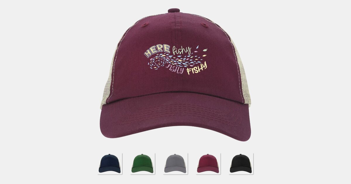 Custom Imprinted Double Nickle Trucker Meshback Cap with your logo ...