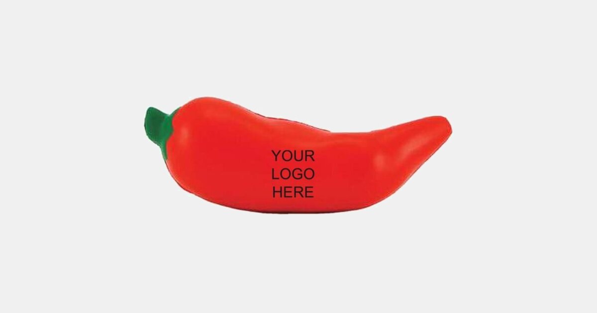 Custom Printed Chili Pepper Stress Reliever with your logo ...