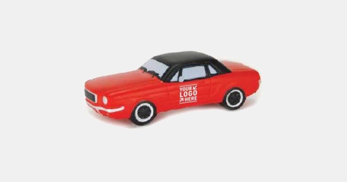 Custom Printed Car Stress Reliever with your logo | MiniThrowBalls.com