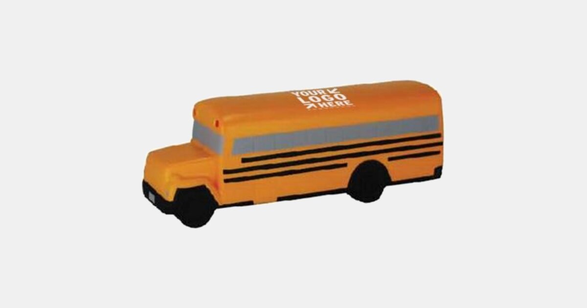 Custom Printed School Bus Stress Reliever with your logo ...