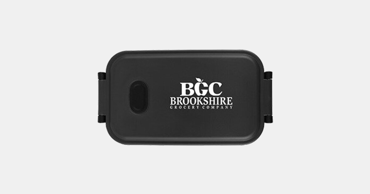 Custom Printed Recycled PP Bento Box with your logo | MiniThrowBalls.com