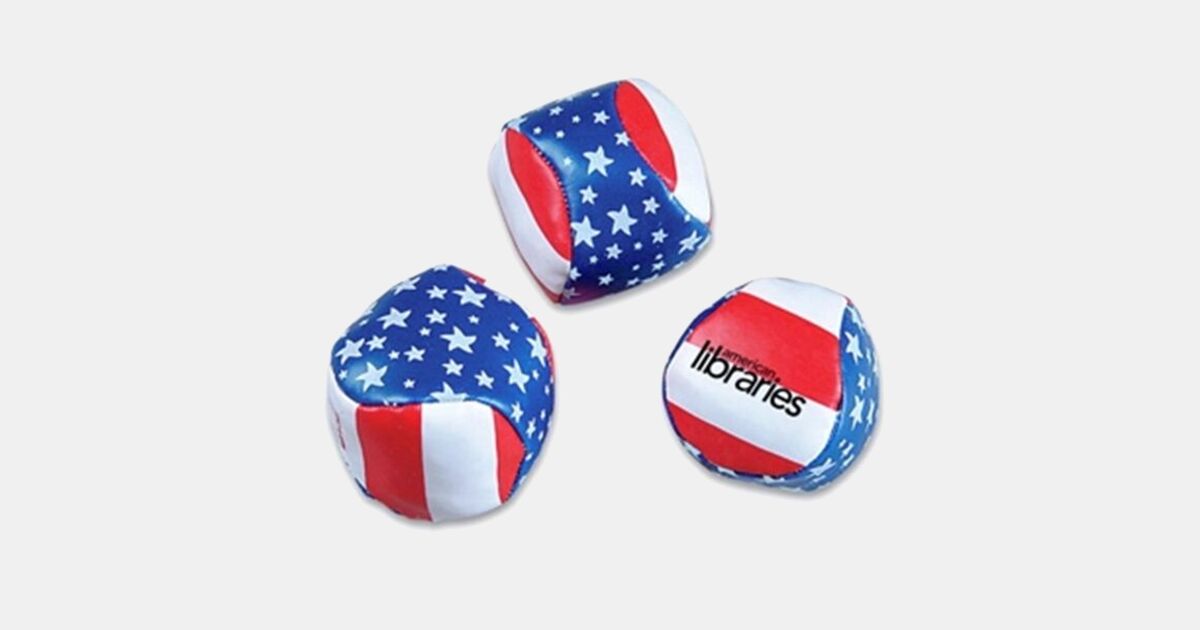 Custom Printed Flag Kickball with your logo | MiniThrowBalls.com