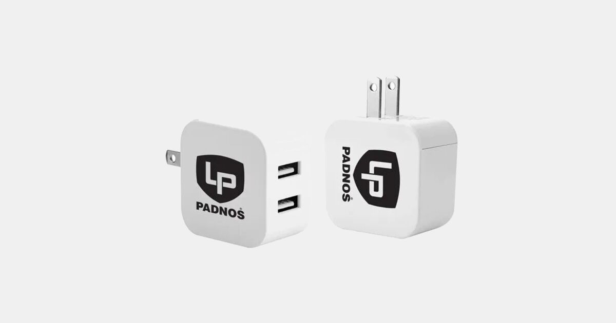 Custom Printed 2 Port USB Fast Charging Wall Charger with your logo ...
