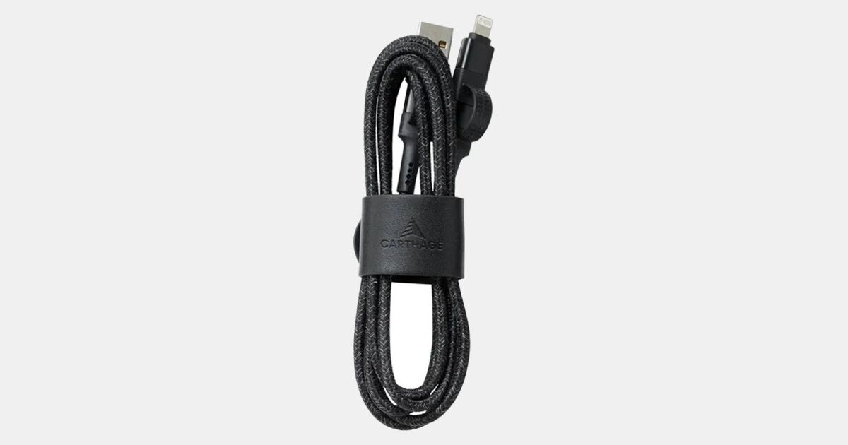 Debossed Leeman All-in-One USB-C Cable with your logo | MiniThrowBalls.com