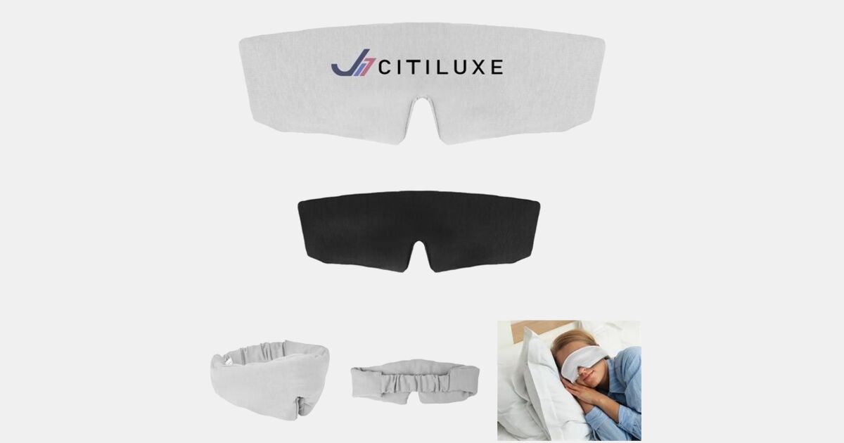 Custom Printed Eye Mask with your logo | MiniThrowBalls.com