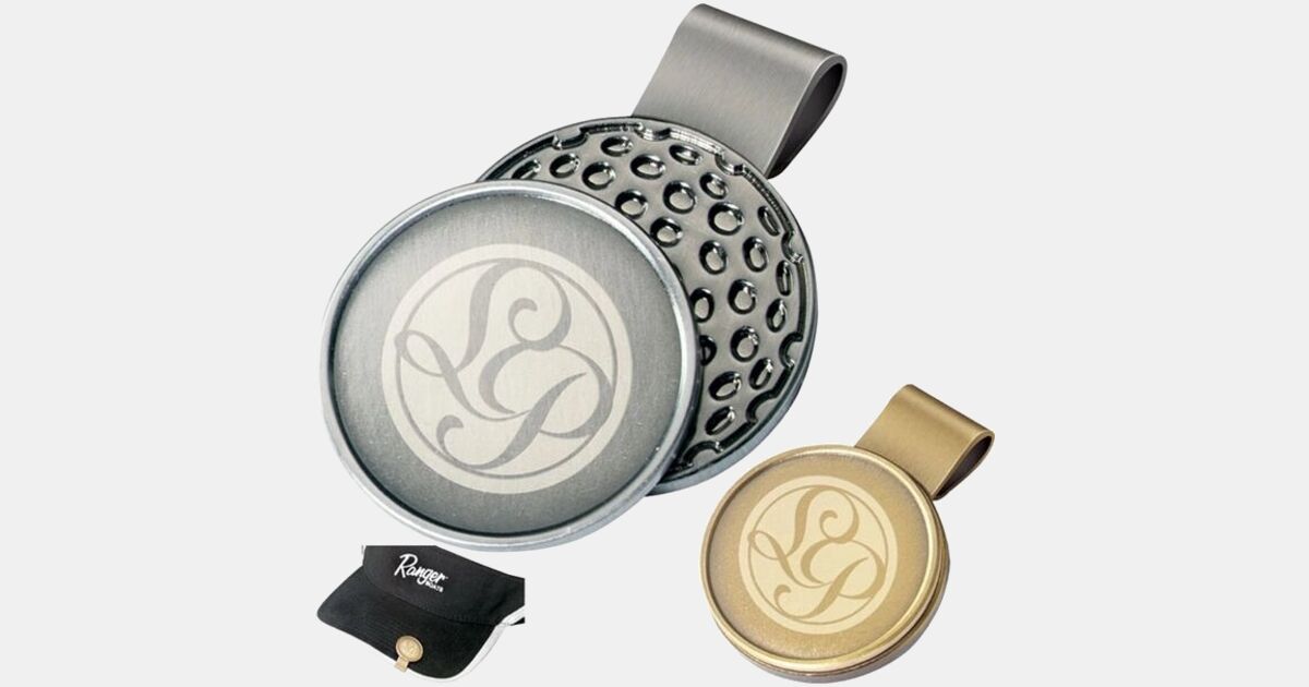 Laser Engraved Hat Clip with Ball Marker with your logo ...