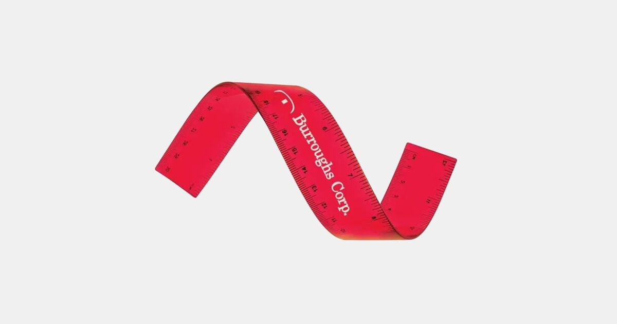 Custom Printed Good Value(TM) Flexi Ruler with your logo ...