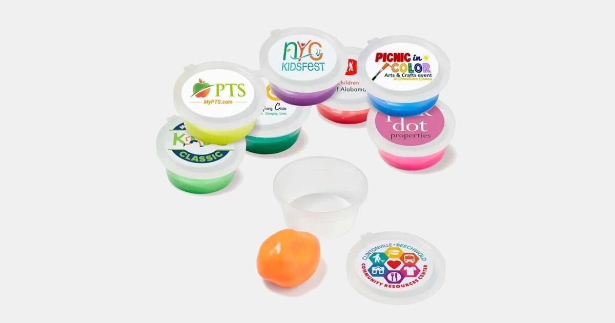 Custom Imprinted USA Fun Putty with your logo | MiniThrowBalls.com