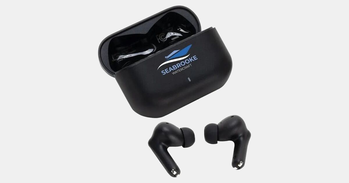 Sonoro Dual Microphone Noise Cancelling TWS Earbuds with your logo ...