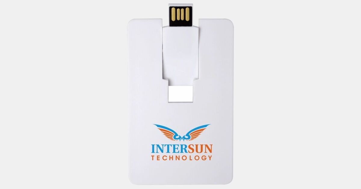 Custom Imprinted Flip Card USB 2.0 Flash Drive with your logo ...