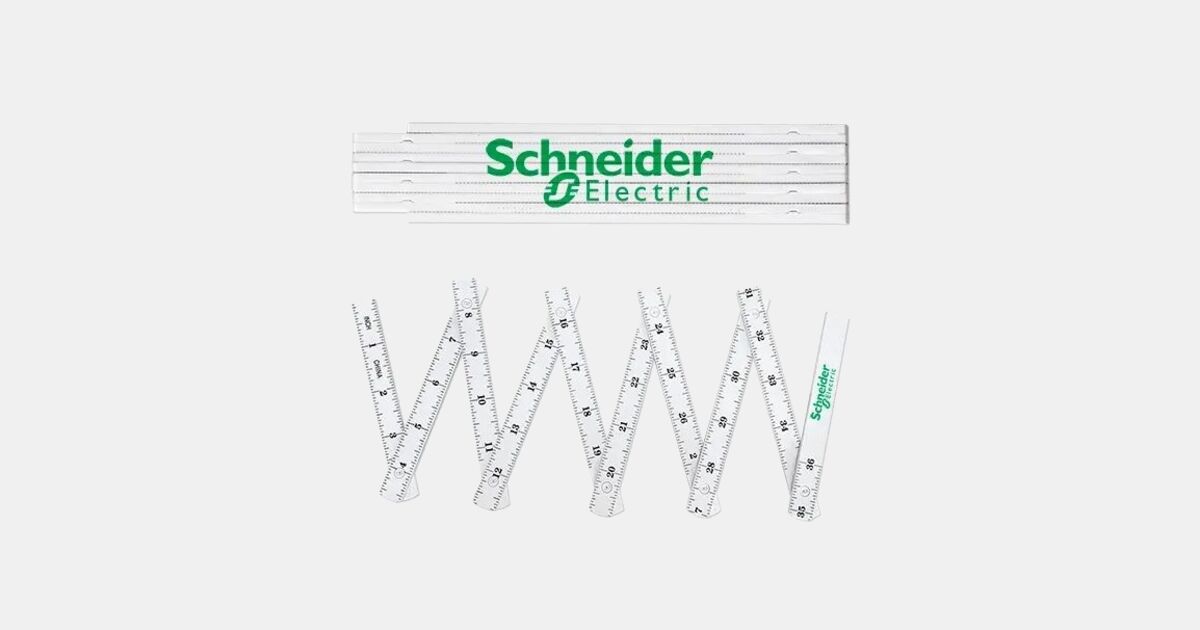 Custom Printed 36" Folding Ruler with your logo | MiniThrowBalls.com