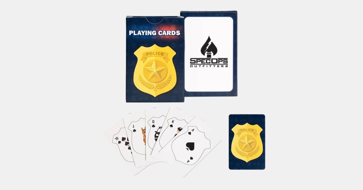 Custom Printed Police Safety Playing Cards with your logo ...