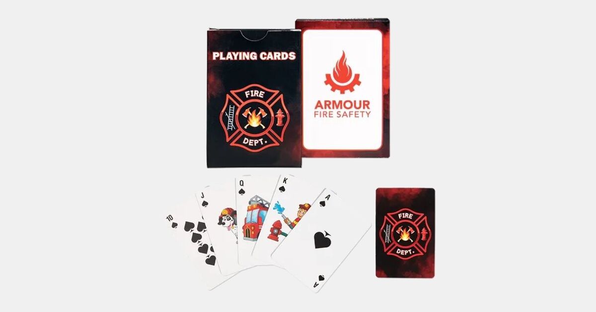 Custom Printed Fire Safety Playing Cards with your logo ...