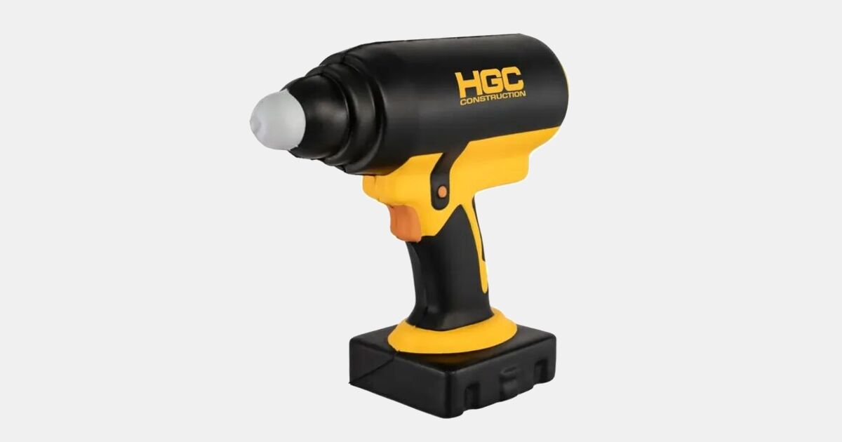 Custom Printed Drill Stress Reliever with your logo | MiniThrowBalls.com