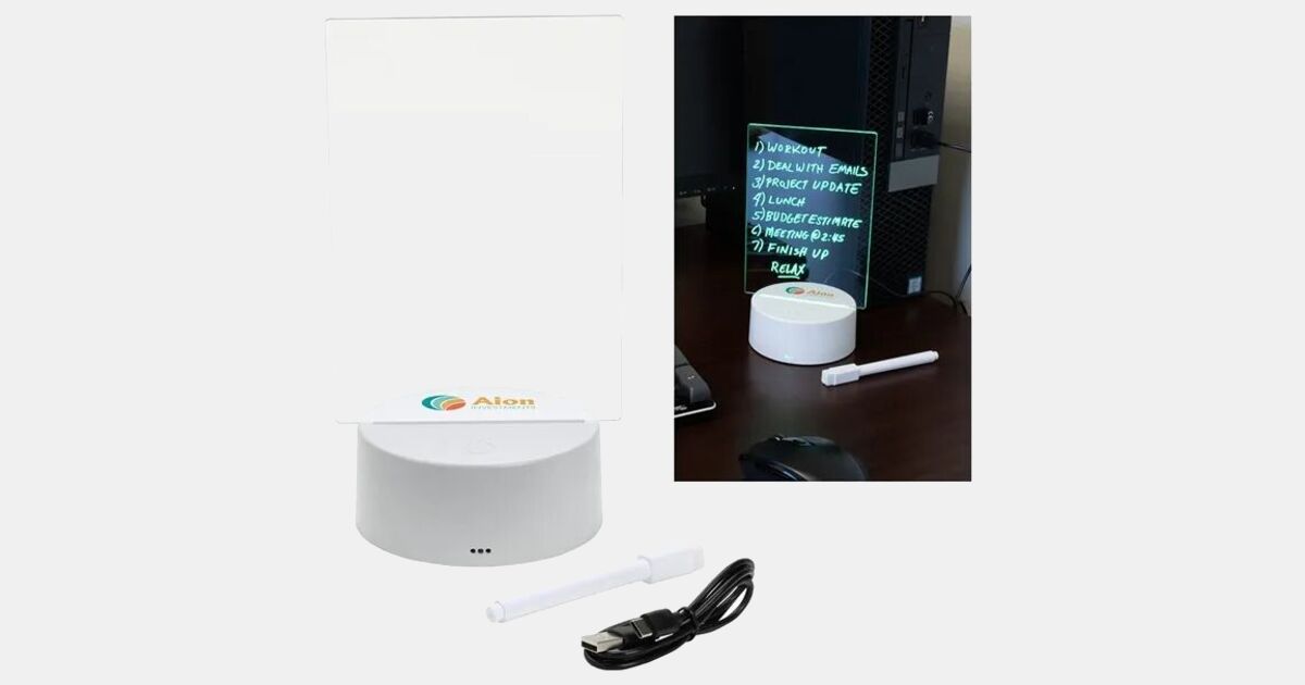 Custom Printed Sprite Light-Up Writing Pad with your logo ...