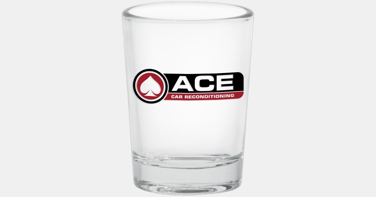 Custom Printed Juicer/Large Shot Glass with your logo | MiniThrowBalls.com