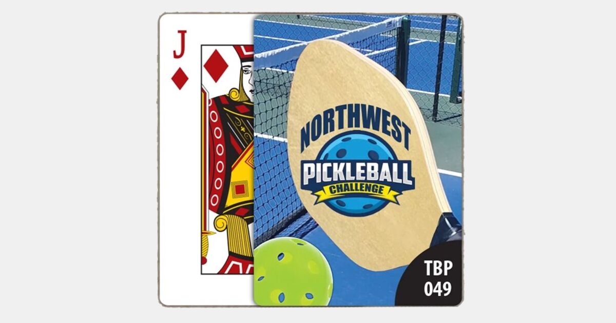 Custom Printed Pickleball Playing Cards with your logo | MiniThrowBalls.com