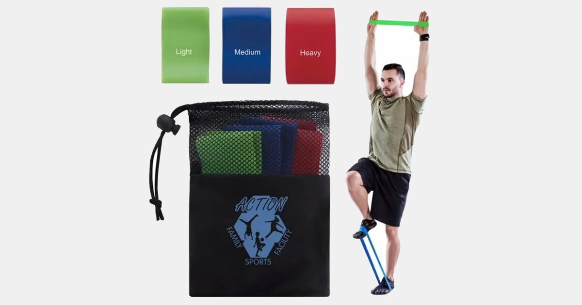 Custom Printed Good Value(TM) Exercise Resistance Bands Set with your ...