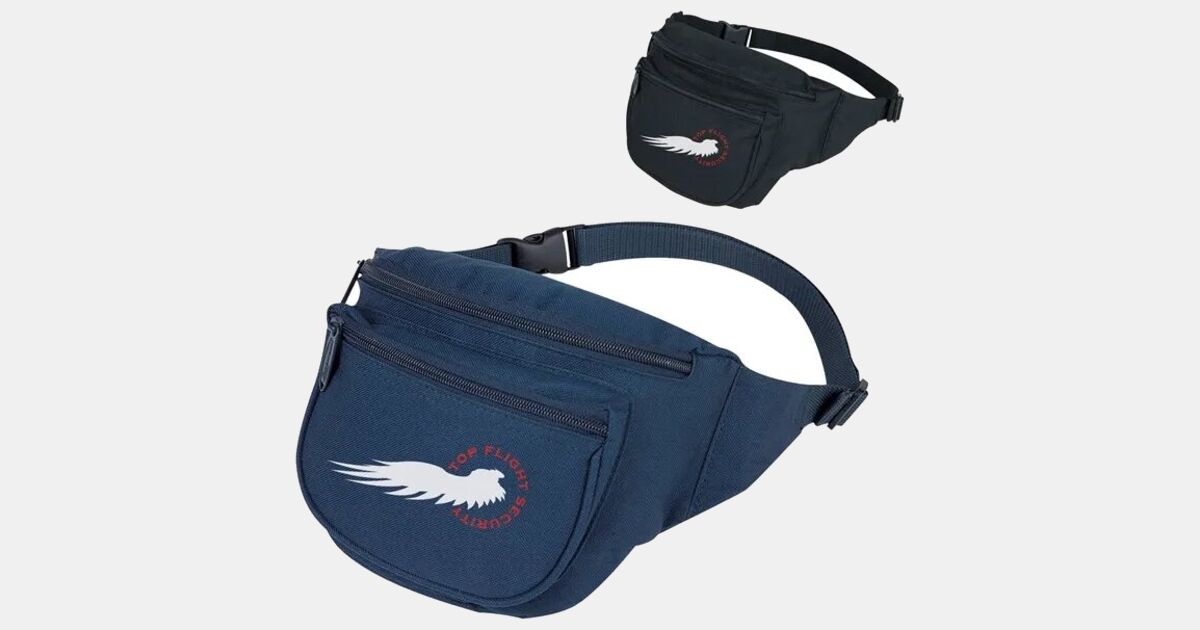 Custom Printed Fanny Pack with your logo | MiniThrowBalls.com
