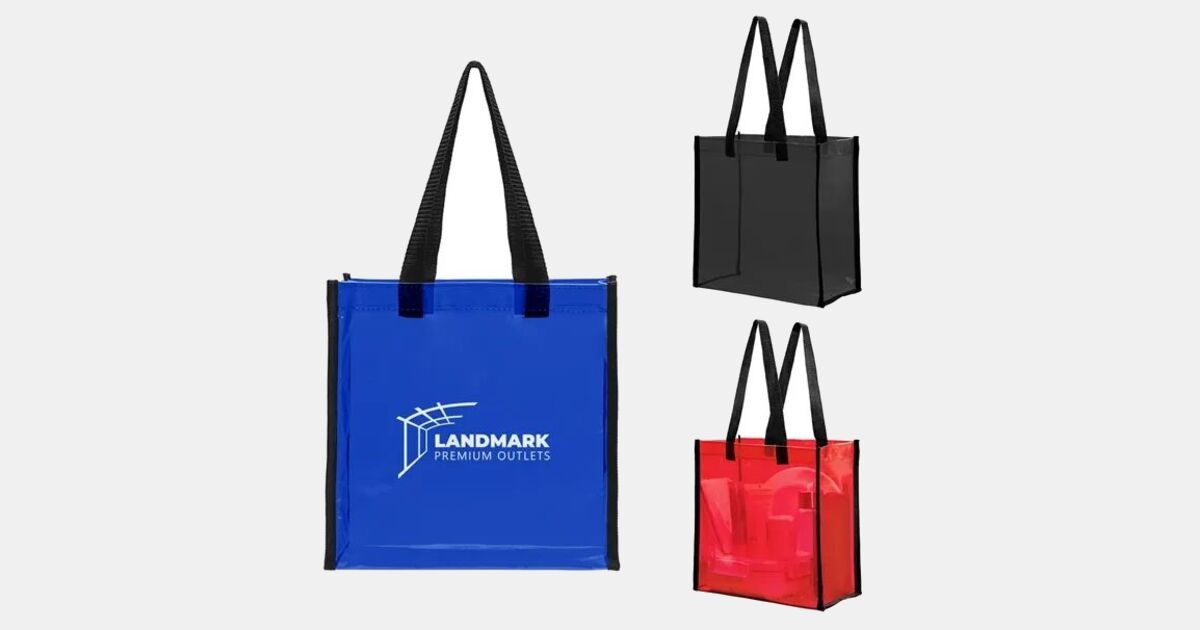 Custom Printed Colby Transparent Tote Bag with your logo ...