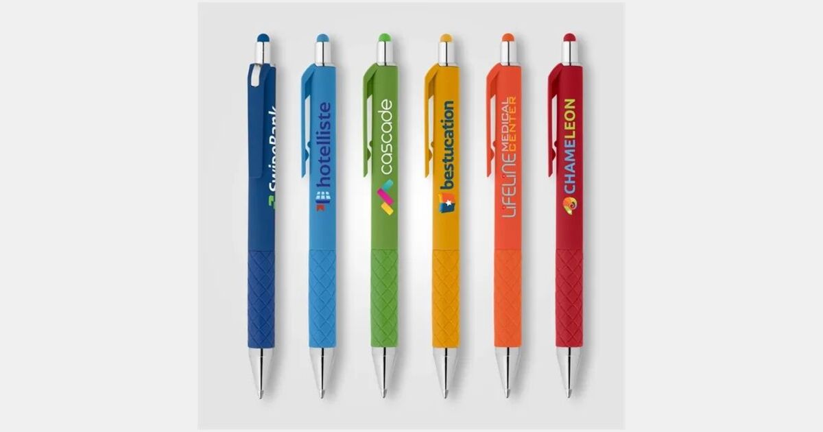 Custom Printed Islander Gel Retractable Bright Stylus Pen with your ...